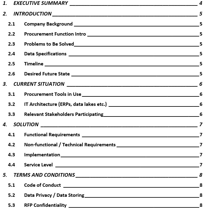 RFP questions to ask software vendor | free template and cover letter